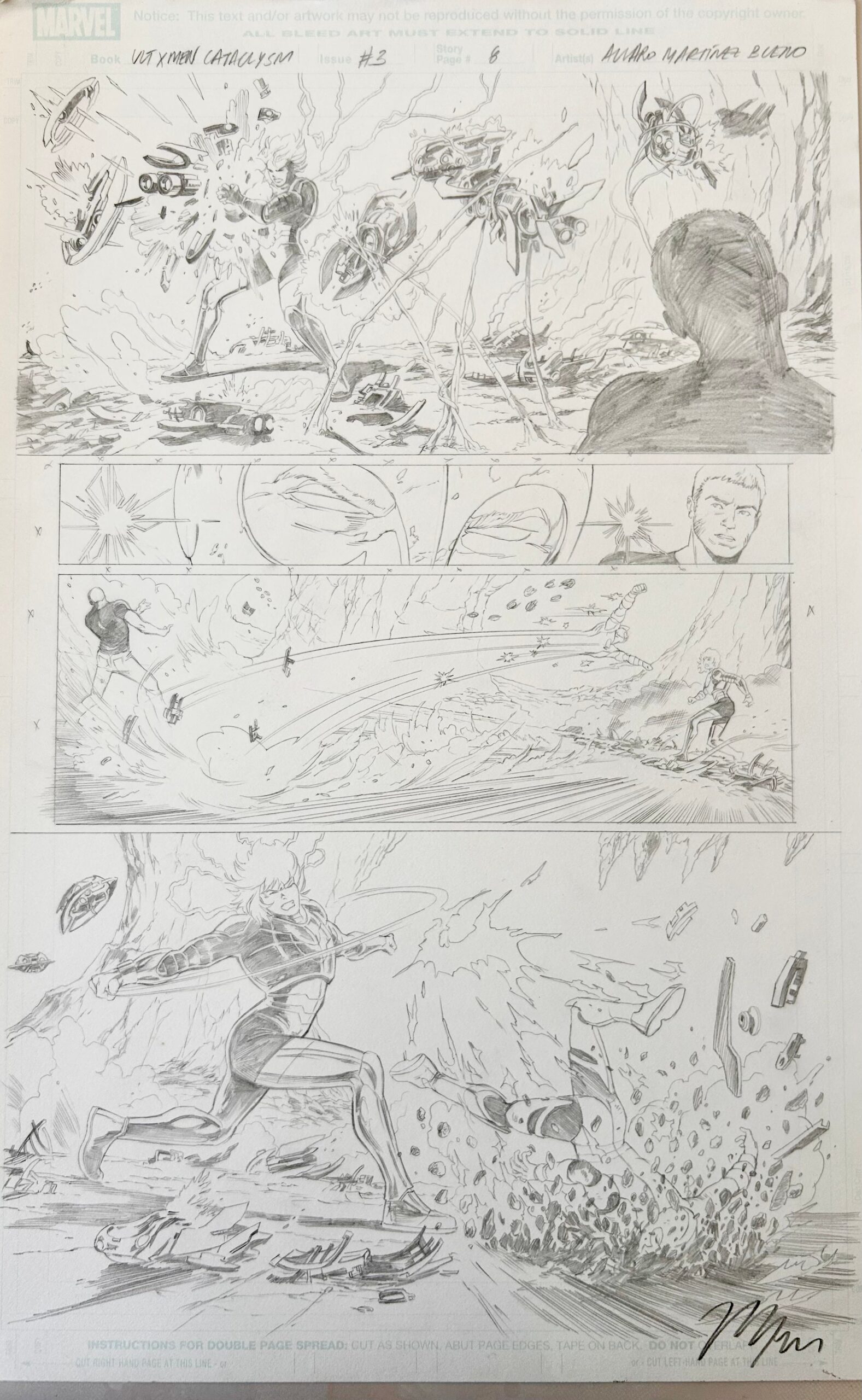 Ultimate X-Men Cataclysm #3 P.8 | The Green Room - Comic Art