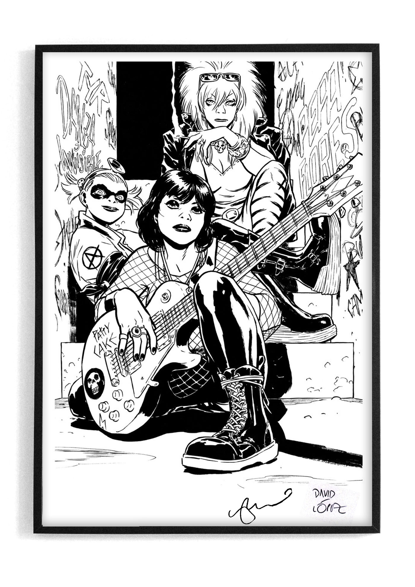 LTD edition print FML signed by Kelly Sue DeConnic & López | The Green Room - Comic Art